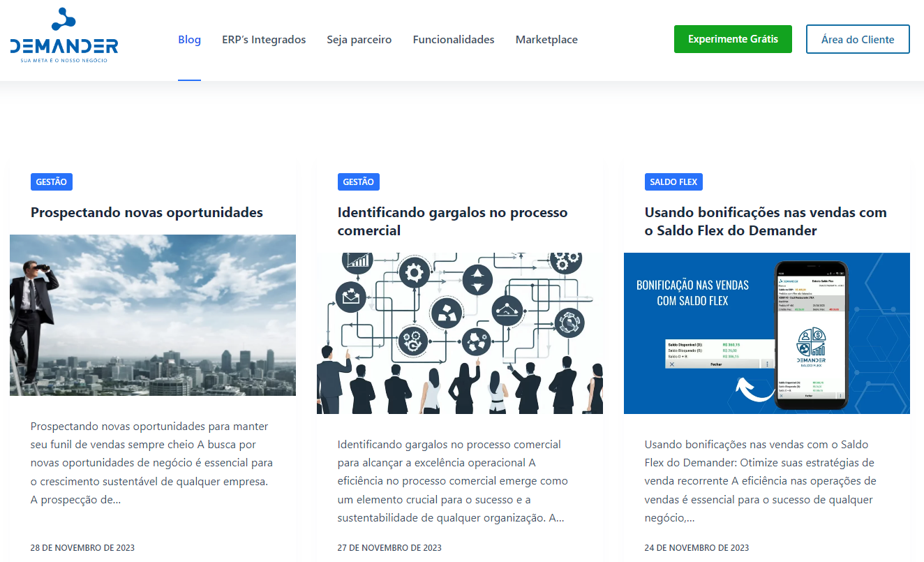 Conheça a Base de Conhecimento do Demander - Demander - Força de Vendas